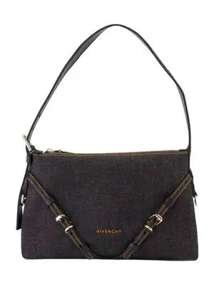 Givenchy Mini Voyou Denim Shoulder Bag - Blue
