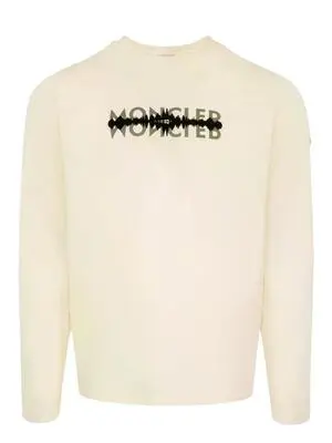 Moncler Long-sleeve Graphic T-shirt - Neutrals
