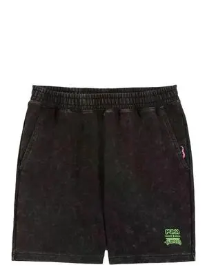 PUMA X Tmnt Cotton Shorts - Black