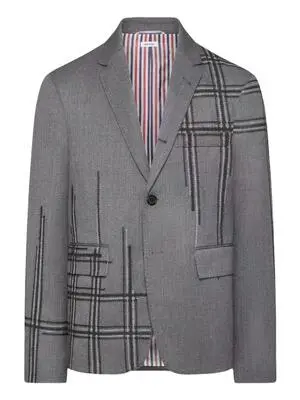 Thom Browne Unconstructed School Uniform Blazer - Grey