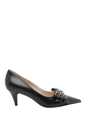Valentino Garavani 65mm Studded-bow Pumps - Black