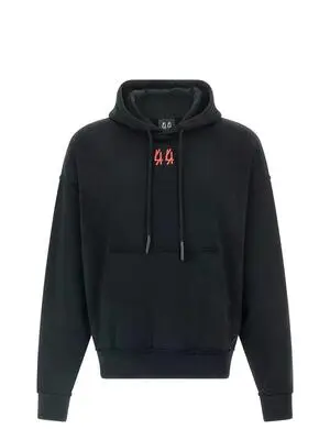 44 LABEL GROUP Logo-print Hoodie - Black