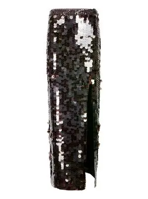 P.a.r.o.s.h Sequinned Skirt - Black
