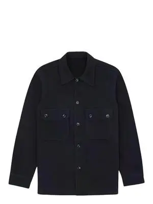 FORTELA Buttoned Pocket Overshirt - Blue