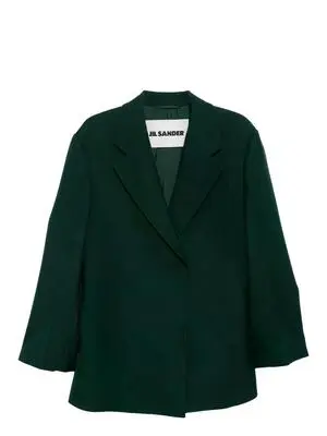 JIL SANDER Double Wool Tailored Coat