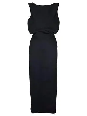 Khaite Fitted-waistband Midi Dress - Black