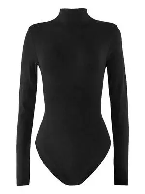 WOLFORD High-Neck Long-Sleeve Bodysuit