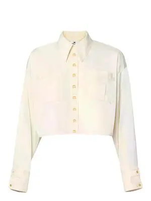Elisabetta Franchi Logo-label Shirt - Neutrals