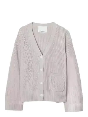 3.1 Phillip Lim Cable-knit Pocket Cardigan - Neutrals