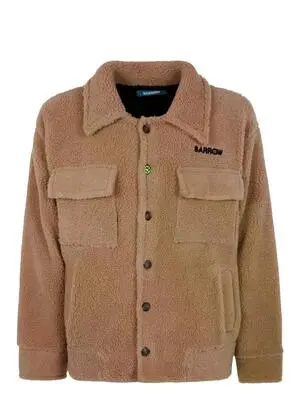 BARROW Button Teddy Jacket - Brown