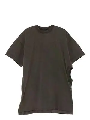 ALAINPAUL Draped T-shirt - Brown