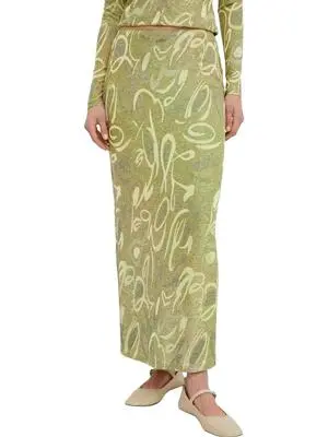 RÉSUMÉ Patterned Skirt - Green