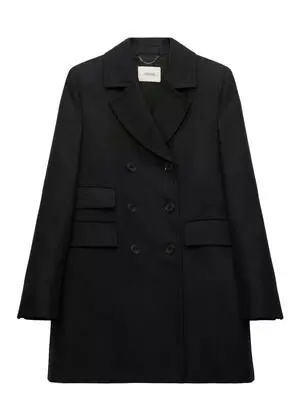 Dorothee Schumacher Double-breasted Felted Coat - Black