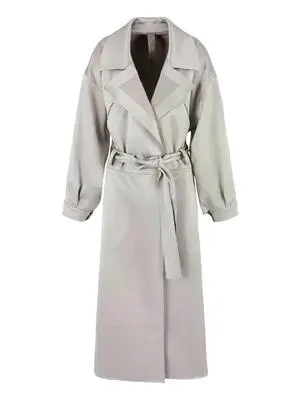 Giorgio Armani Belted Trench Coat - Grey