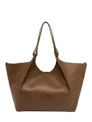 GIANNI CHIARINI Knotted Leather Shoulder Bag - Brown
