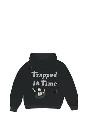 BROKEN PLANET Trapped In Time Graphic Hoodie - Black