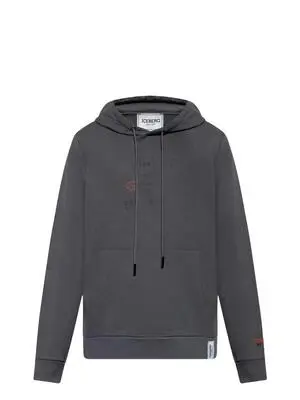 Iceberg Graphic-print Hoodie - Grey