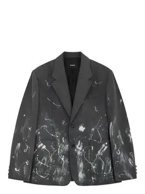 WE11DONE Paint-splatter Blazer