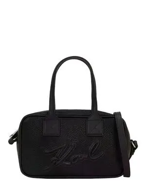 Karl Lagerfeld Embossed-logo Tote Bag - Black