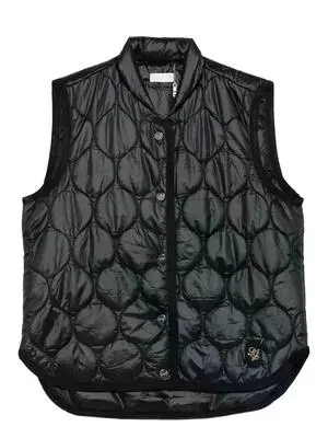 Liu Jo Quilted Buttoned Gilet - Black