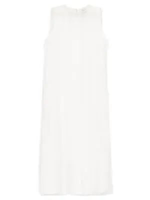 SHATHA ESSA Front Slit Dress - White