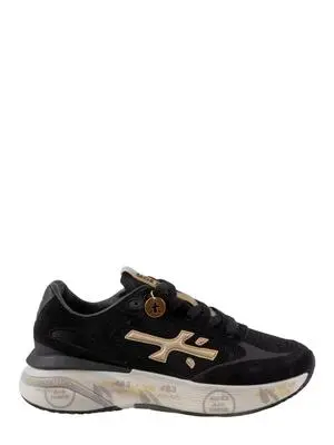 Premiata Logo-charm Sneakers - Black