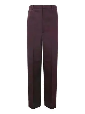 JIL SANDER Back-pocket Wool Pants - Purple