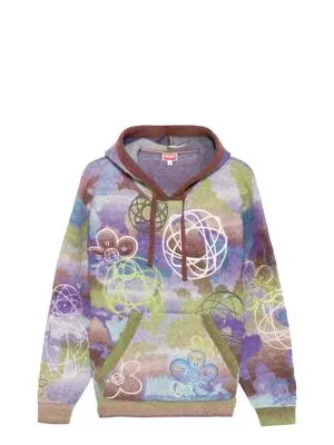 Kenzo X Futura 2000 Drawstring Hoodie - Purple