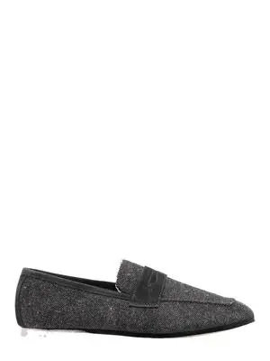 SOPHIQUE MILANO Essenziale Leather Loafers - Grey