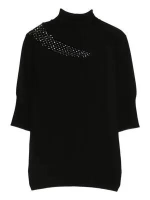 GENNY High-neck Top - Black