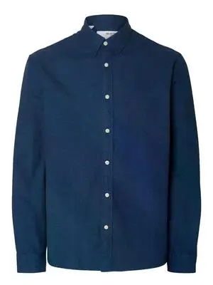 SELECTED Cotton Shirt Blue