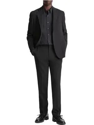 Vince Stretch-wool Classic Pant - Black