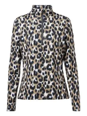 Fusalp Orion Leopard-print Ski Top - Multicoloured