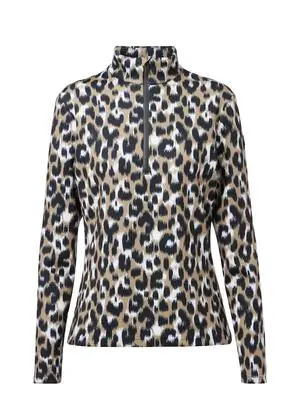 Fusalp Fusalp Orion Leopard-Print Ski Top Multicoloured