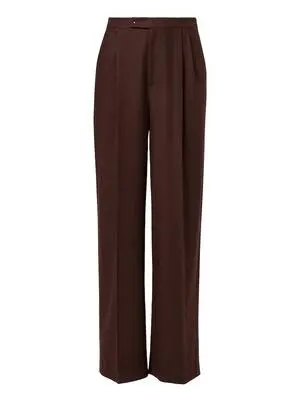 Vince Mid-rise Straight Pants - Brown