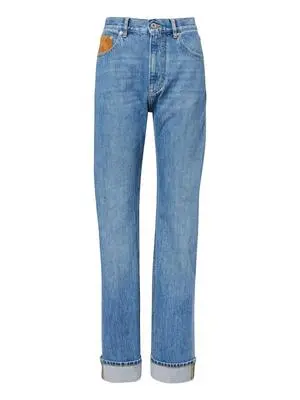Bottega Veneta High-rise Straight Jeans - Blue