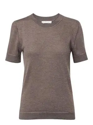 THE ROW Linnea Cashmere T-shirt - Brown