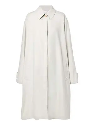 THE ROW Pluma Cotton And Cashmere Coat - White