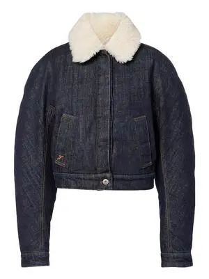 Jacquemus Denim Blouson Jacket - Blue