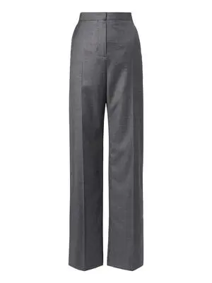 Givenchy High-rise Straight Wool Pants - Grey