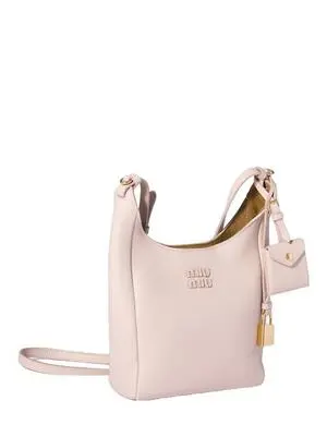 Miu Miu Leather Bucket Bag - Water Lily/olive Green