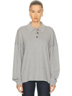 EAVES Lene Polo - Heather Grey