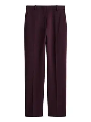 Cos Milano Straight-Leg Trousers Red