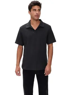 FRAME Jacquard Polo - Charcoal