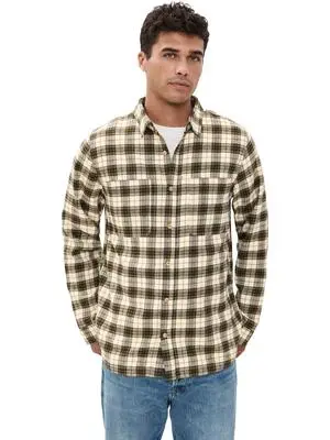 MCTAVISH House Check Flannel Shirt - Green Multi