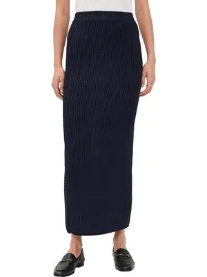 Line & Dot Hart Sweater Skirt - Navy