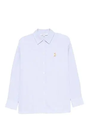 Maison Kitsuné Lady Fox Cotton Shirt - Sky Blue