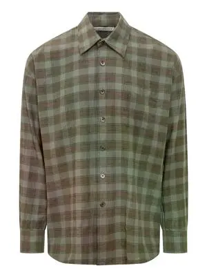 Our Legacy Checked Shirt - Green