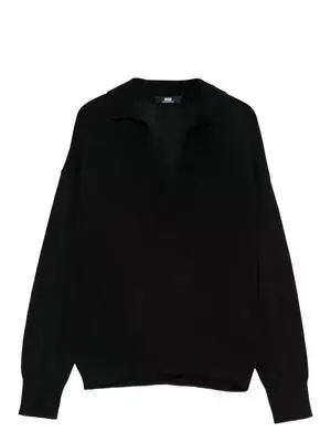 ALPHA STUDIO V-Neck Polo Sweater