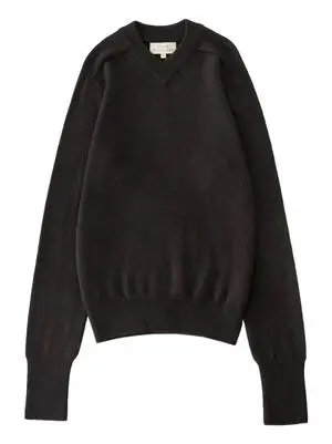 Studio Nicholson Inverness V-neck Sweater - Brown